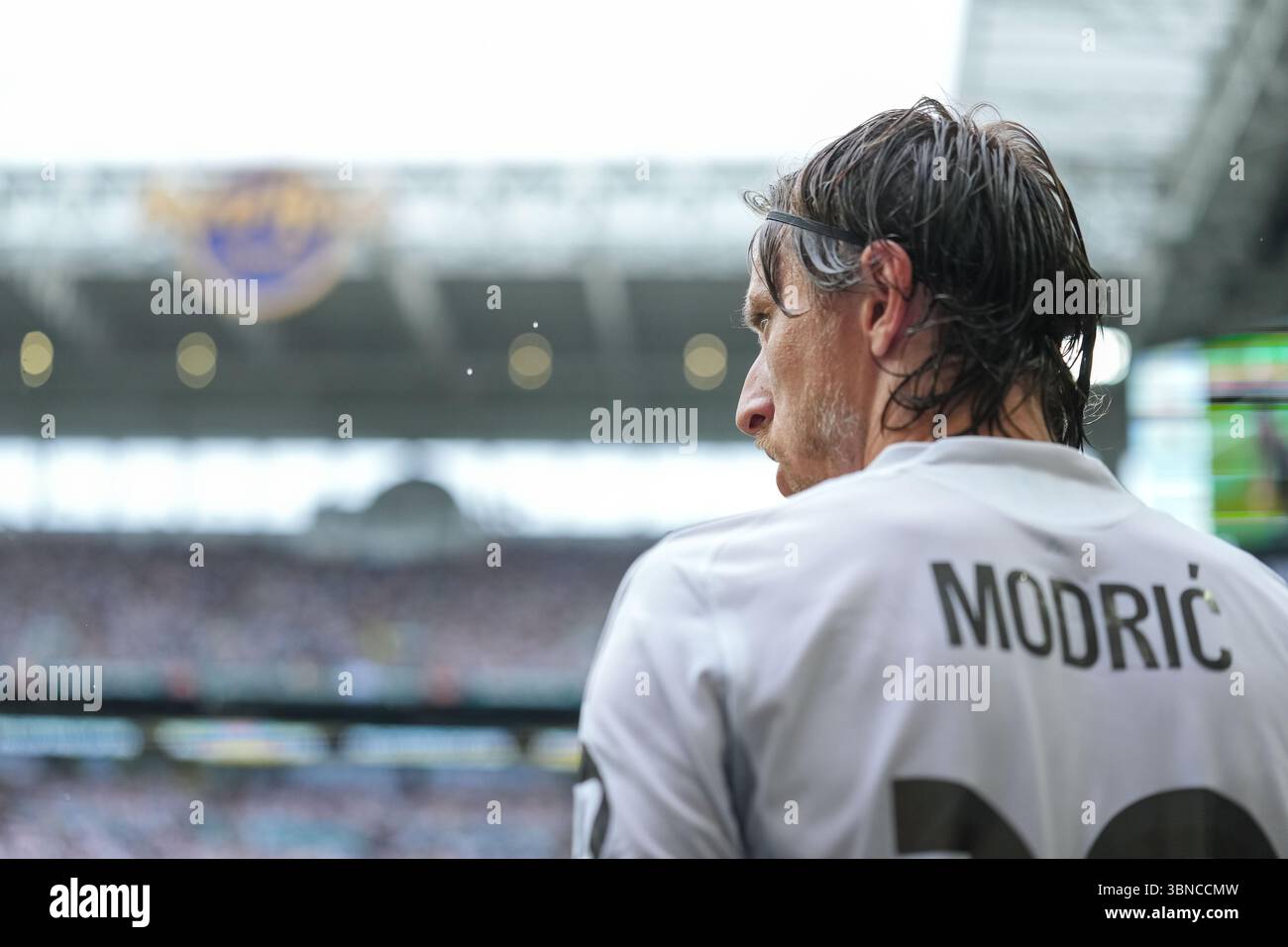 Miami, USA. 1st July, 2025. Luka Modric of Real Madrid reacts during ...