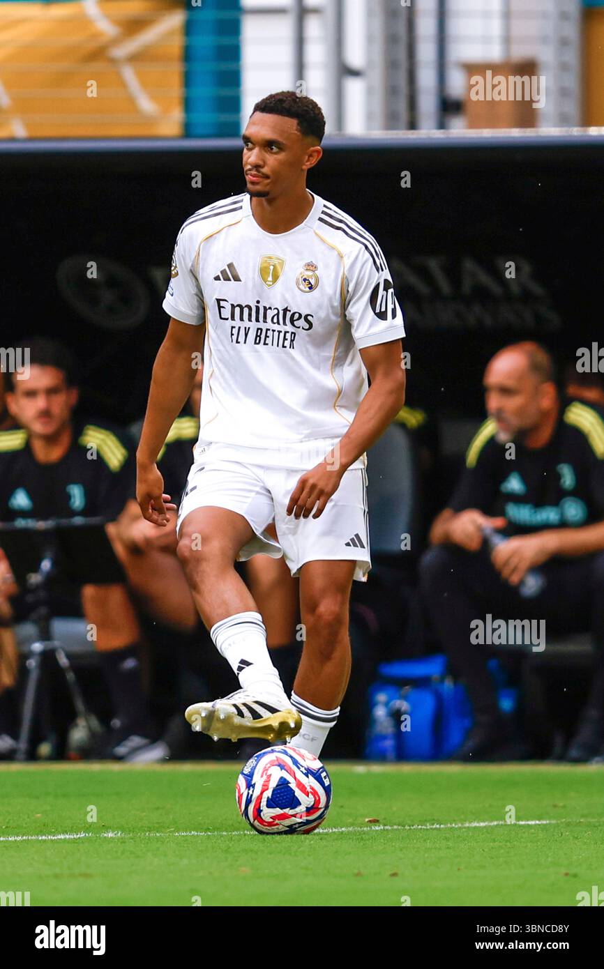 MIAMI GARDENS, FL - JULY 01: Real Madrid CF Defender Trent Alexander ...