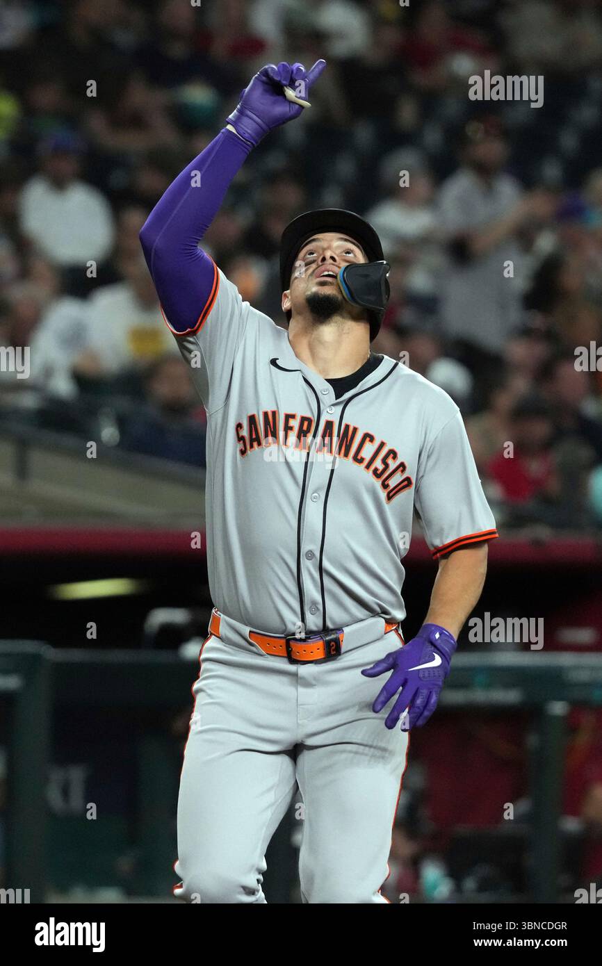 San Francisco Giants shortstop Willy Adames (2) against the Arizona ...