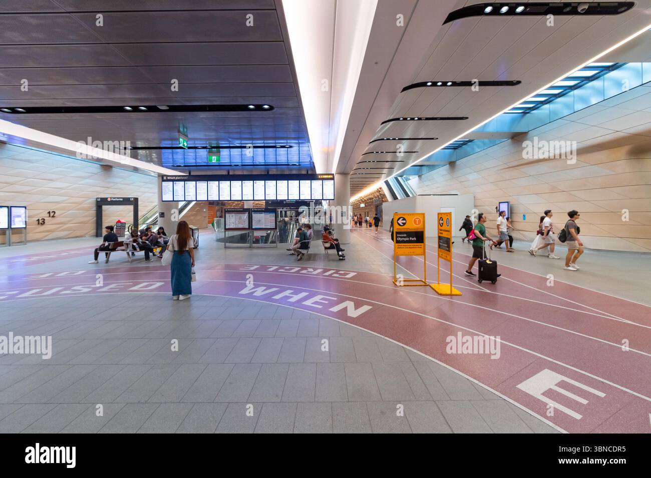 The modern driverless 'Sydney Metro' train line opened in 2024 and runs ...