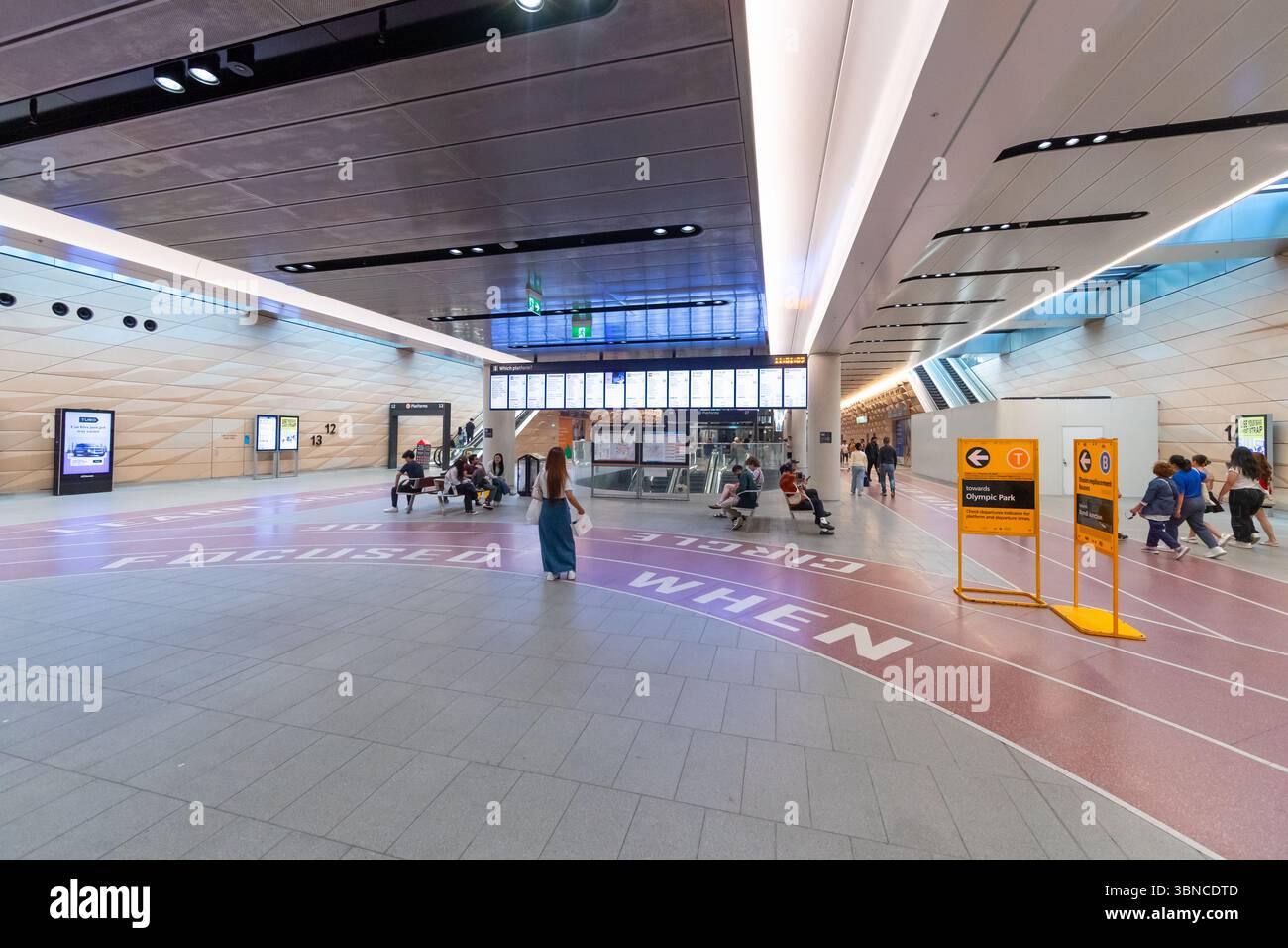 The modern driverless 'Sydney Metro' train line opened in 2024 and runs ...