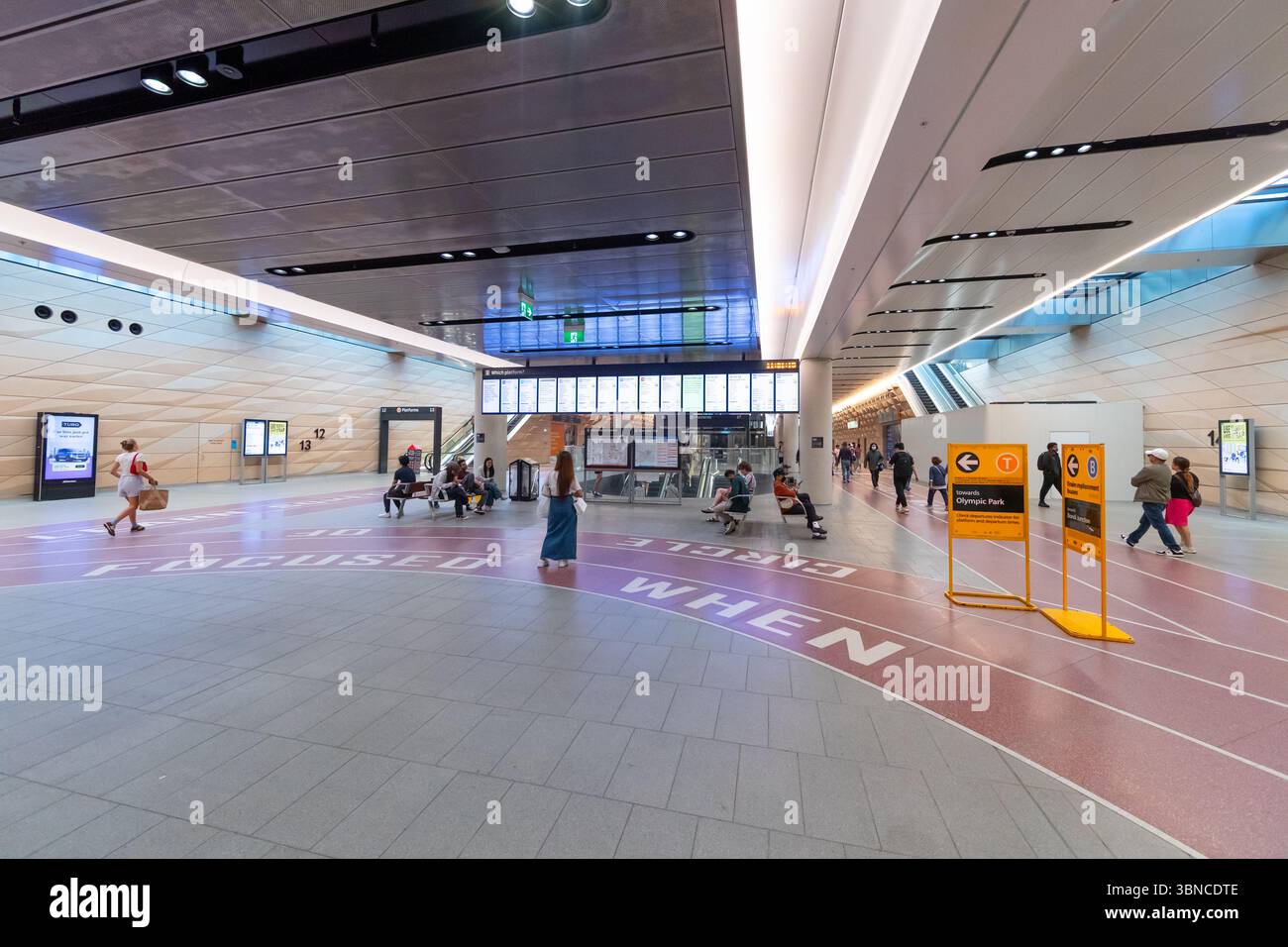 The modern driverless 'Sydney Metro' train line opened in 2024 and runs ...