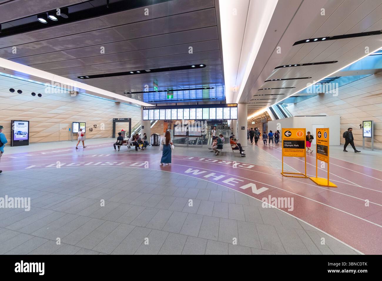 The modern driverless 'Sydney Metro' train line opened in 2024 and runs ...