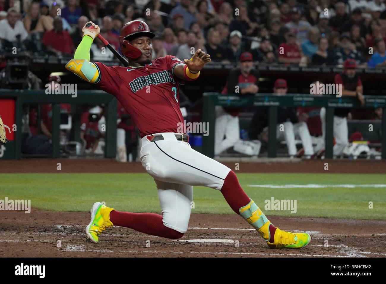 Arizona Diamondbacks Shortstop Geraldo Perdomo 2 Against The San