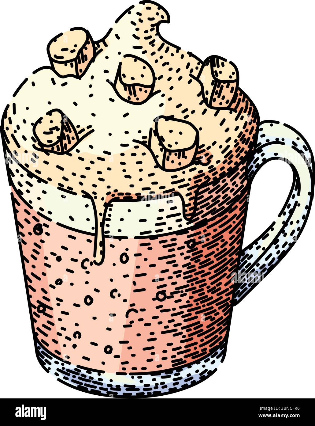 espresso coffee glass sketch hand drawn vector Stock Vector Image & Art ...