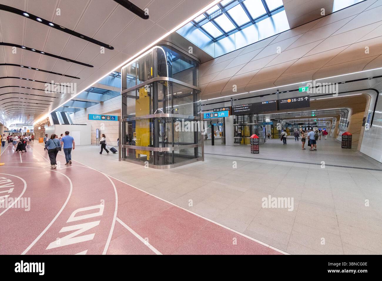 The modern driverless 'Sydney Metro' train line opened in 2024 and runs ...