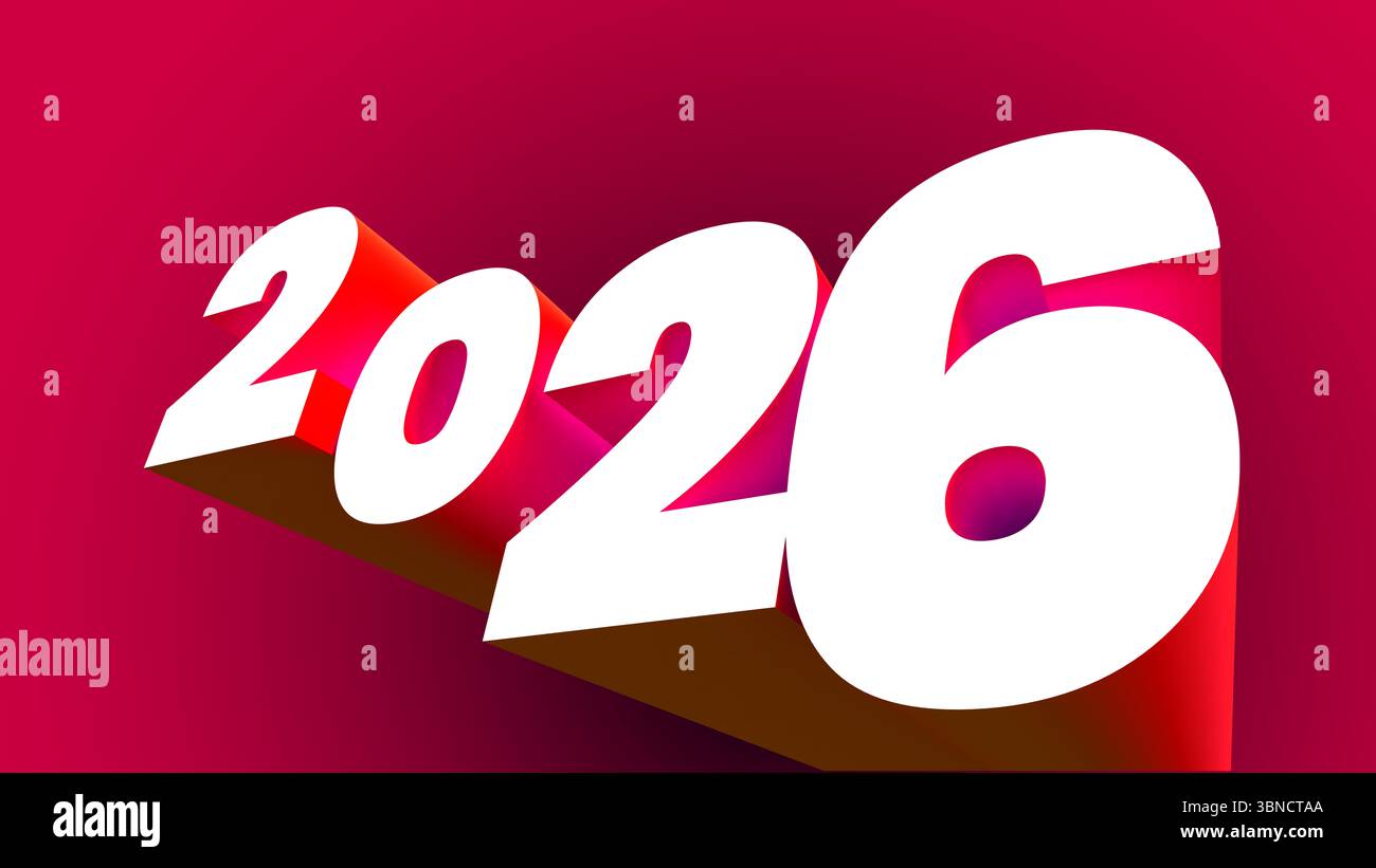 Typographic 2026 hi-res stock photography and images - Alamy