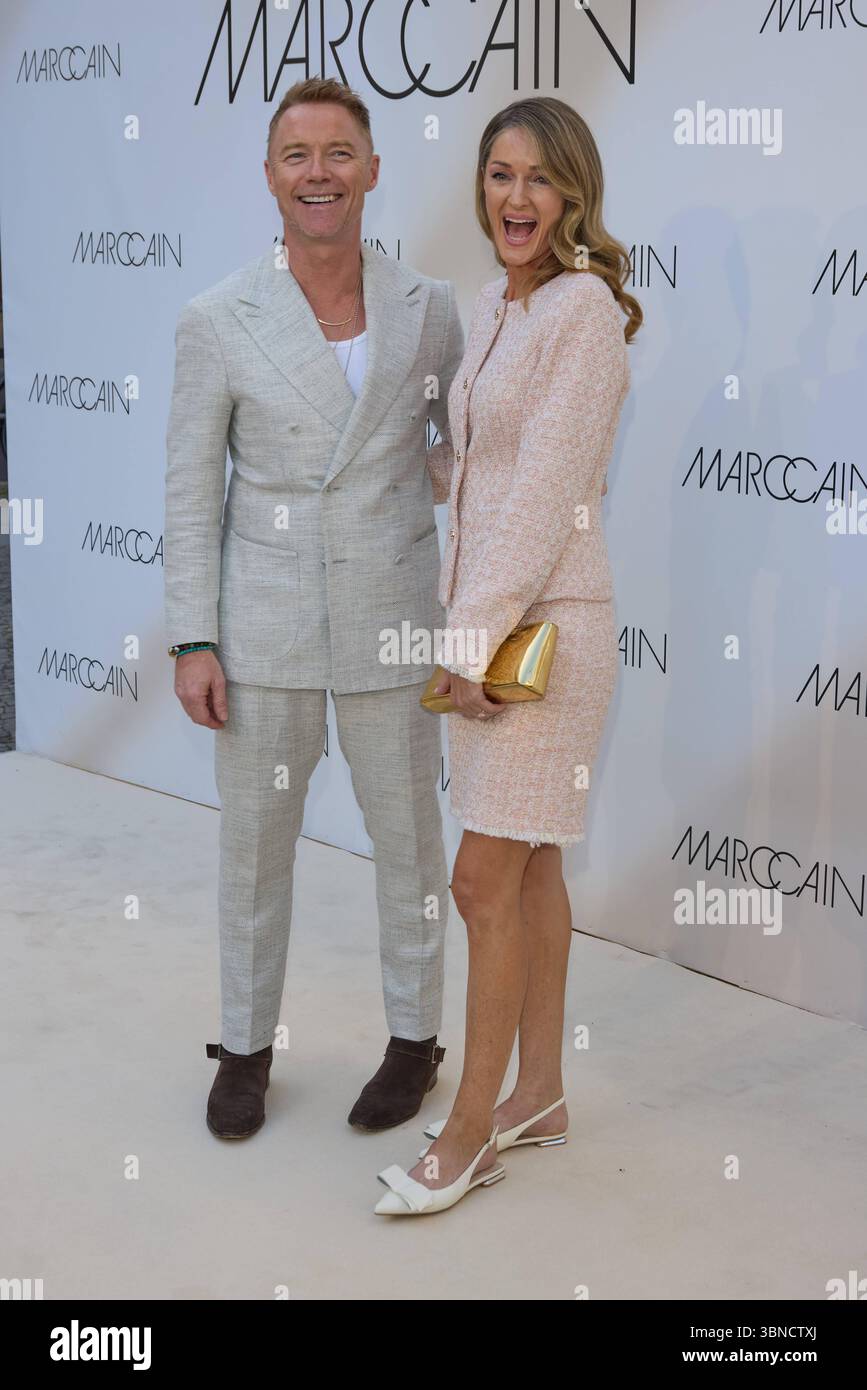 Roman Keating und Strom Keating - Gaesteankunft zur Marccain Spring ...