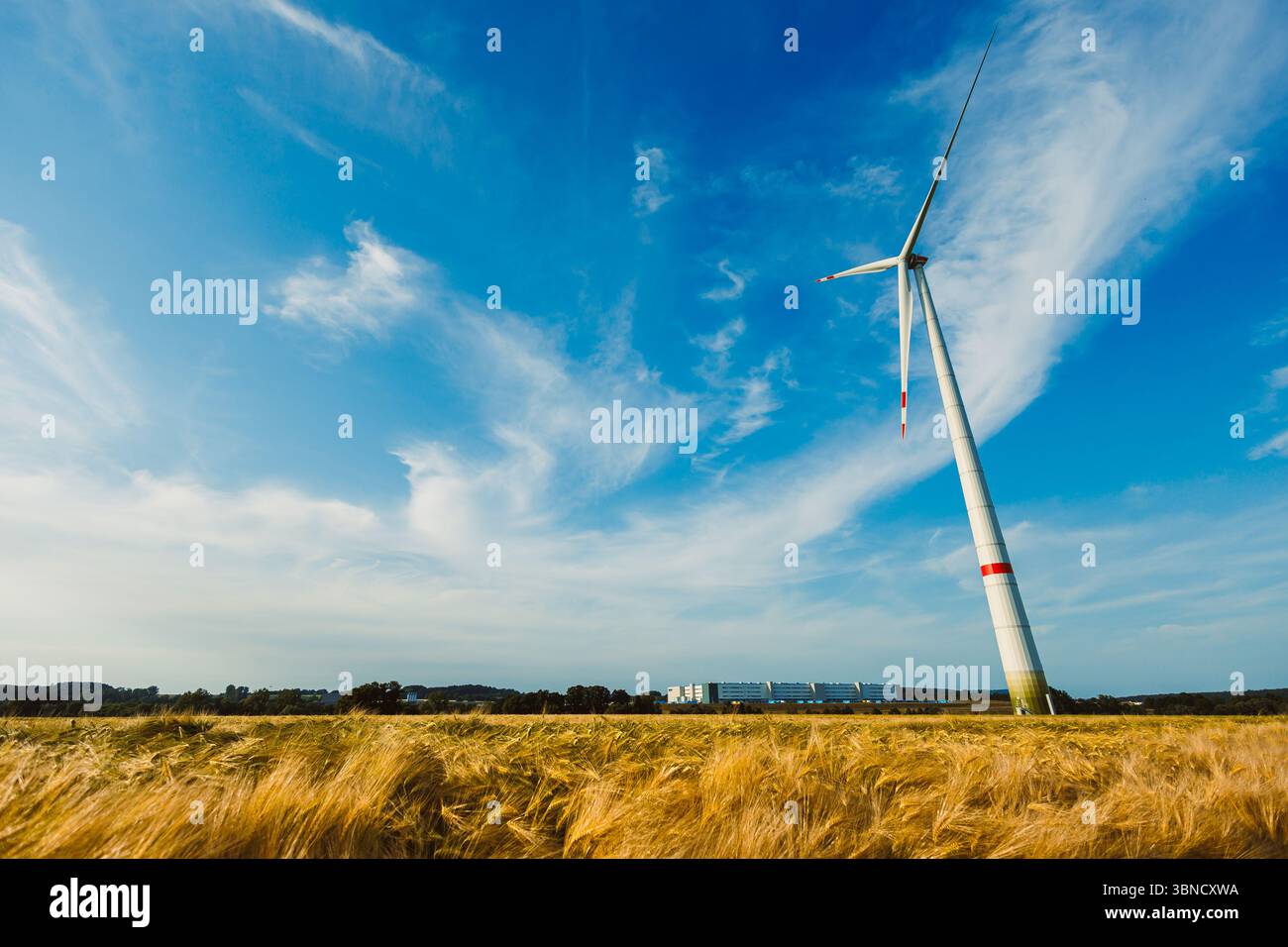 Tall wind turbine stands proudly hi-res stock photography and images ...