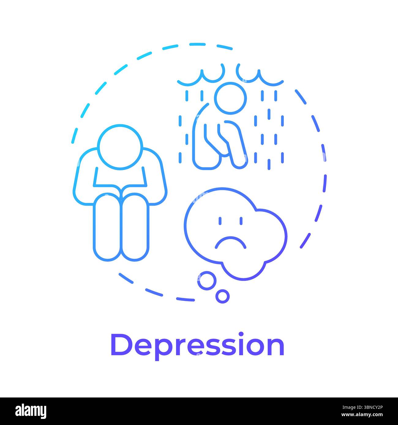 Depression difficulties Stock Vector Images - Alamy