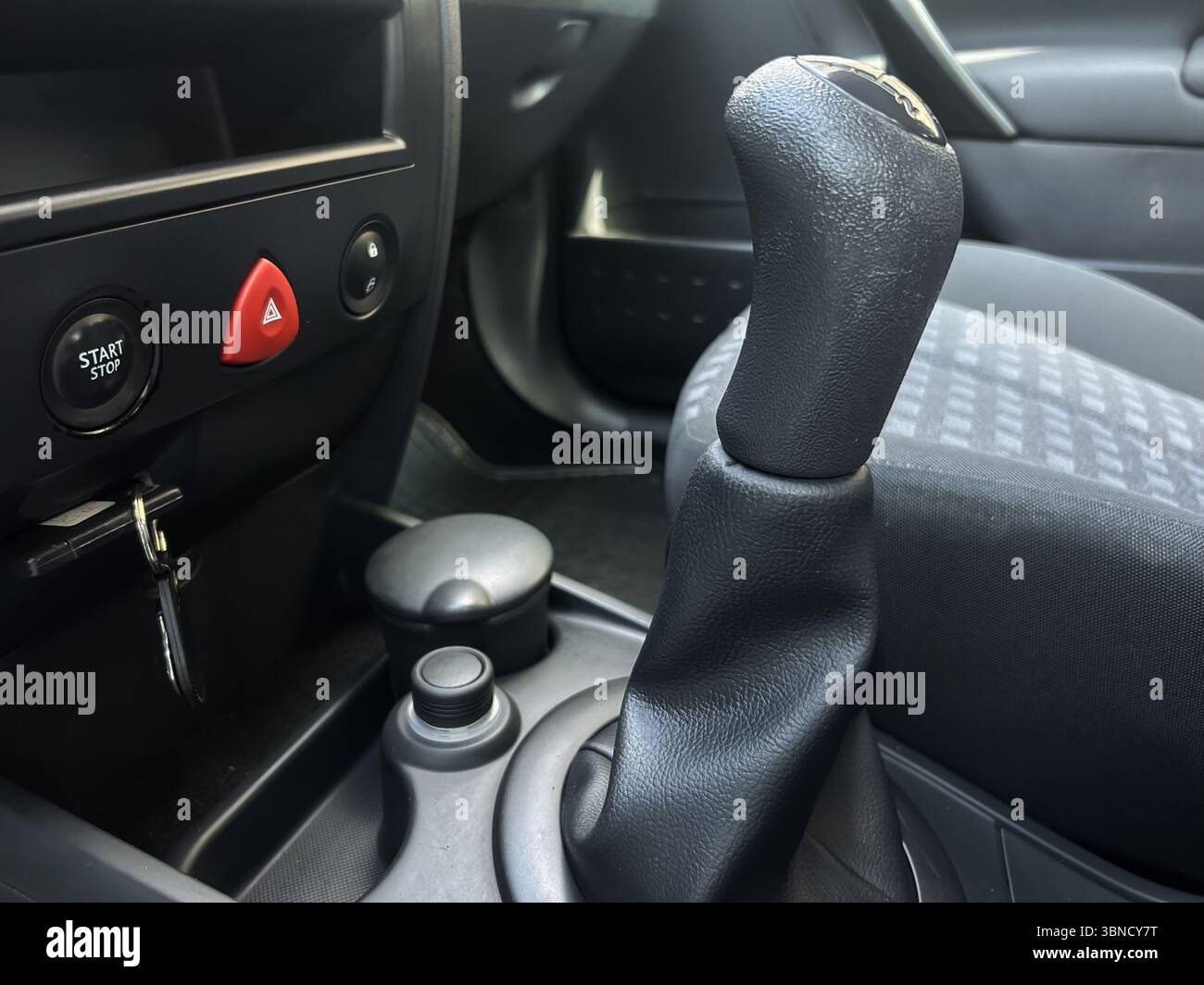 This closeup photo of a cars interior highlights the detailed gear ...