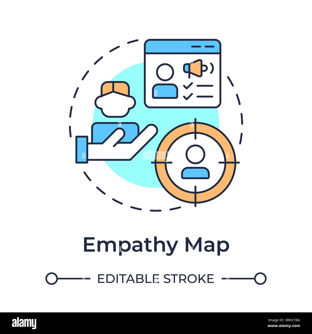 Empathy map multi color concept icon Stock Vector Image & Art - Alamy