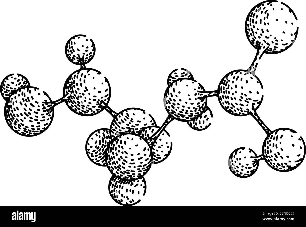 chemistry molecule atom sketch hand drawn vector Stock Vector Image ...