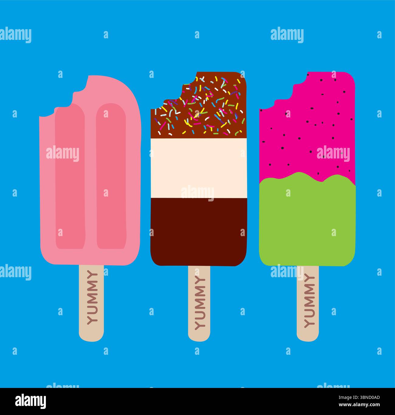Printable popsicle art hi-res stock photography and images - Alamy