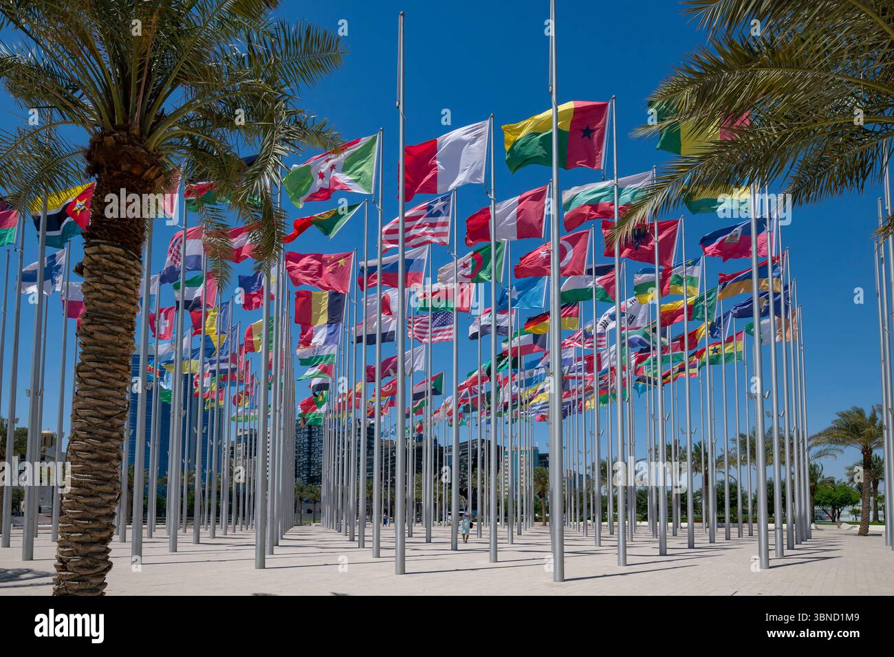 Flaggen , Fahnen der Länder der Welt, Flag square, Doha Katar, Orient ...