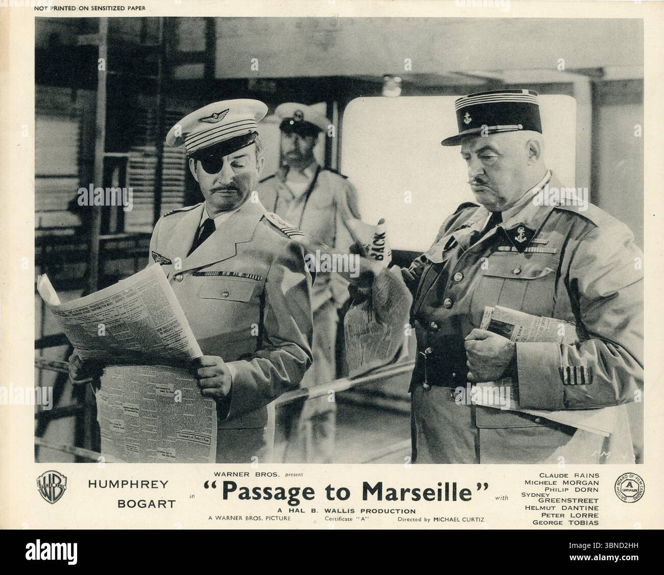 CLAUDE RAINS VICTOR FRANCEN and SYDNEY GREENSTREET in PASSAGE TO ...