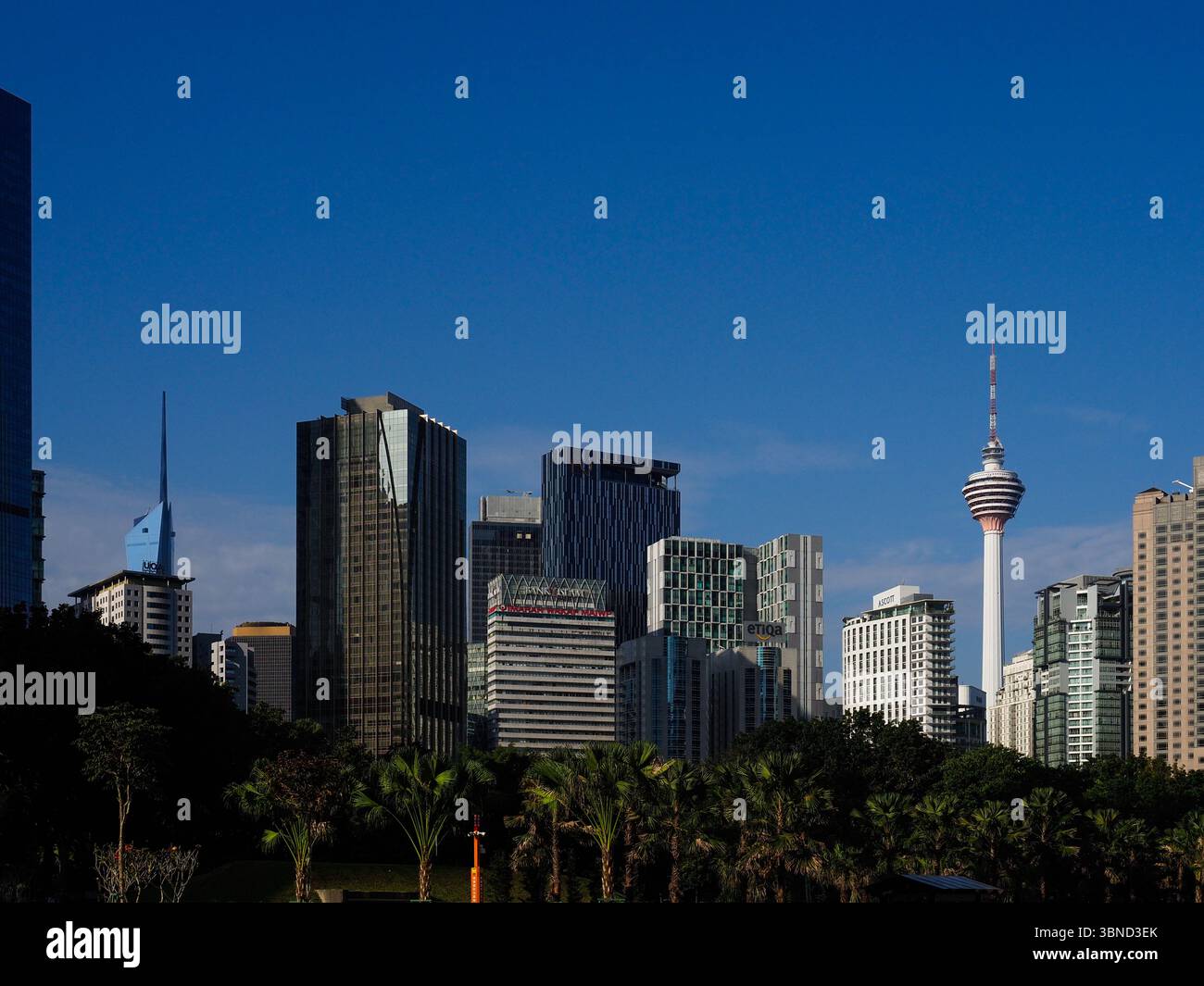 Kuala Lumpur, Malaysia - February 8th 2025 - The iconic Menara Kuala ...