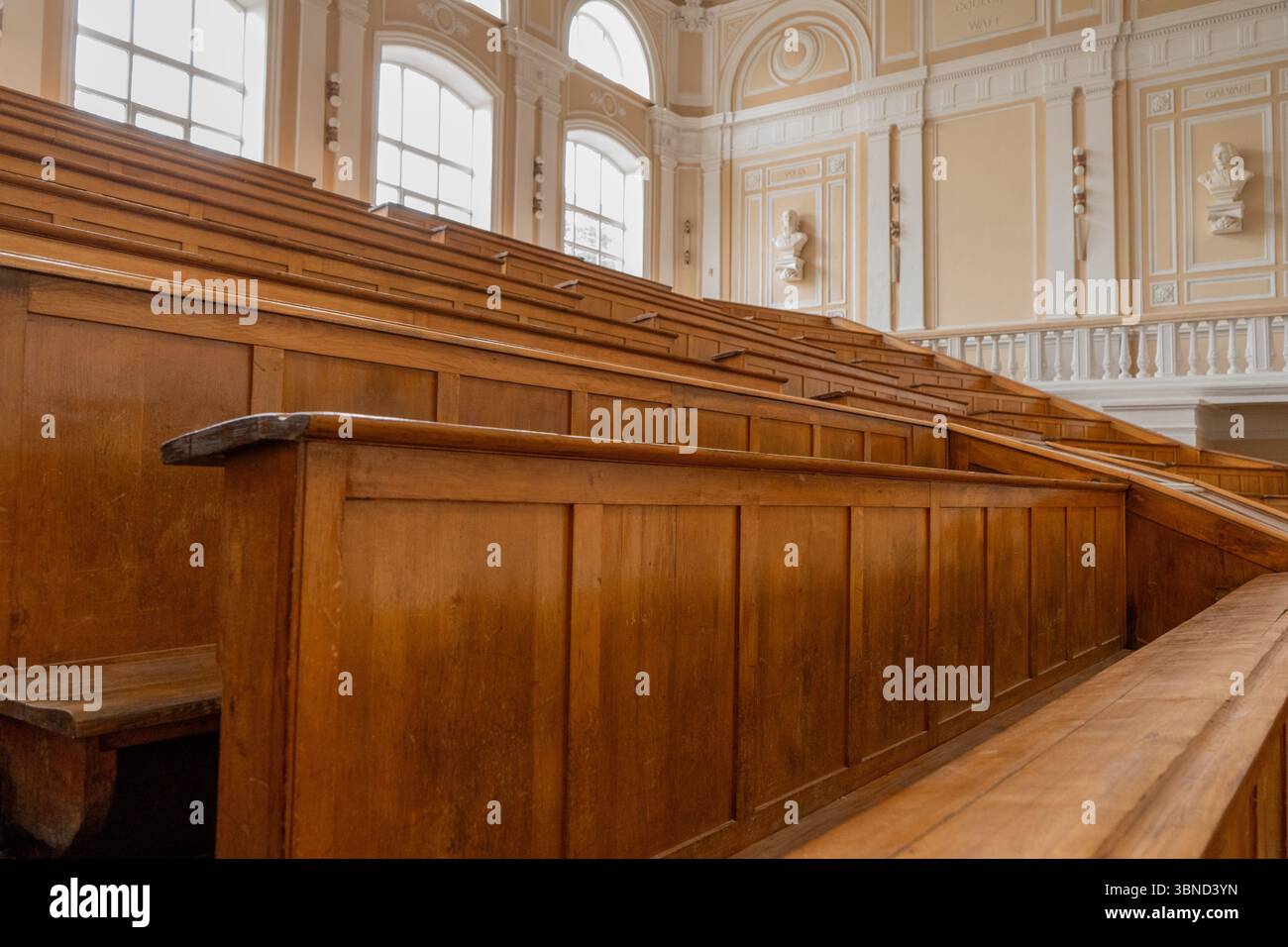Interior of a Classic Lecture Hall Auditorium. College classroom Stock ...