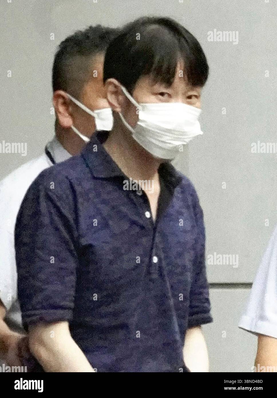 Suspect Reito Watanabe is seen at Sugamo Police Station of the ...