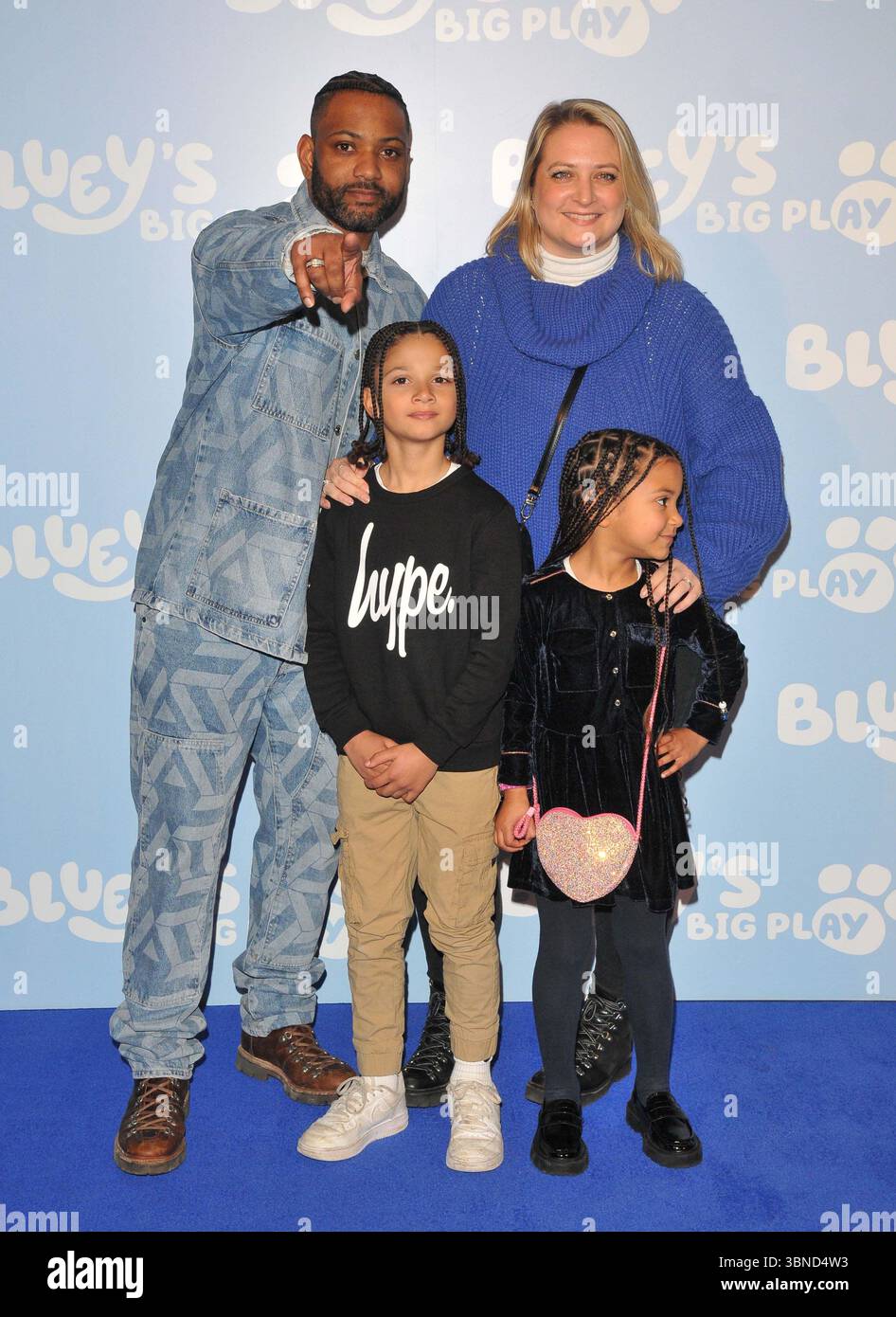 Jonathan Benjamin (JB) Gill and his family at the "Bluey's Big Play ...