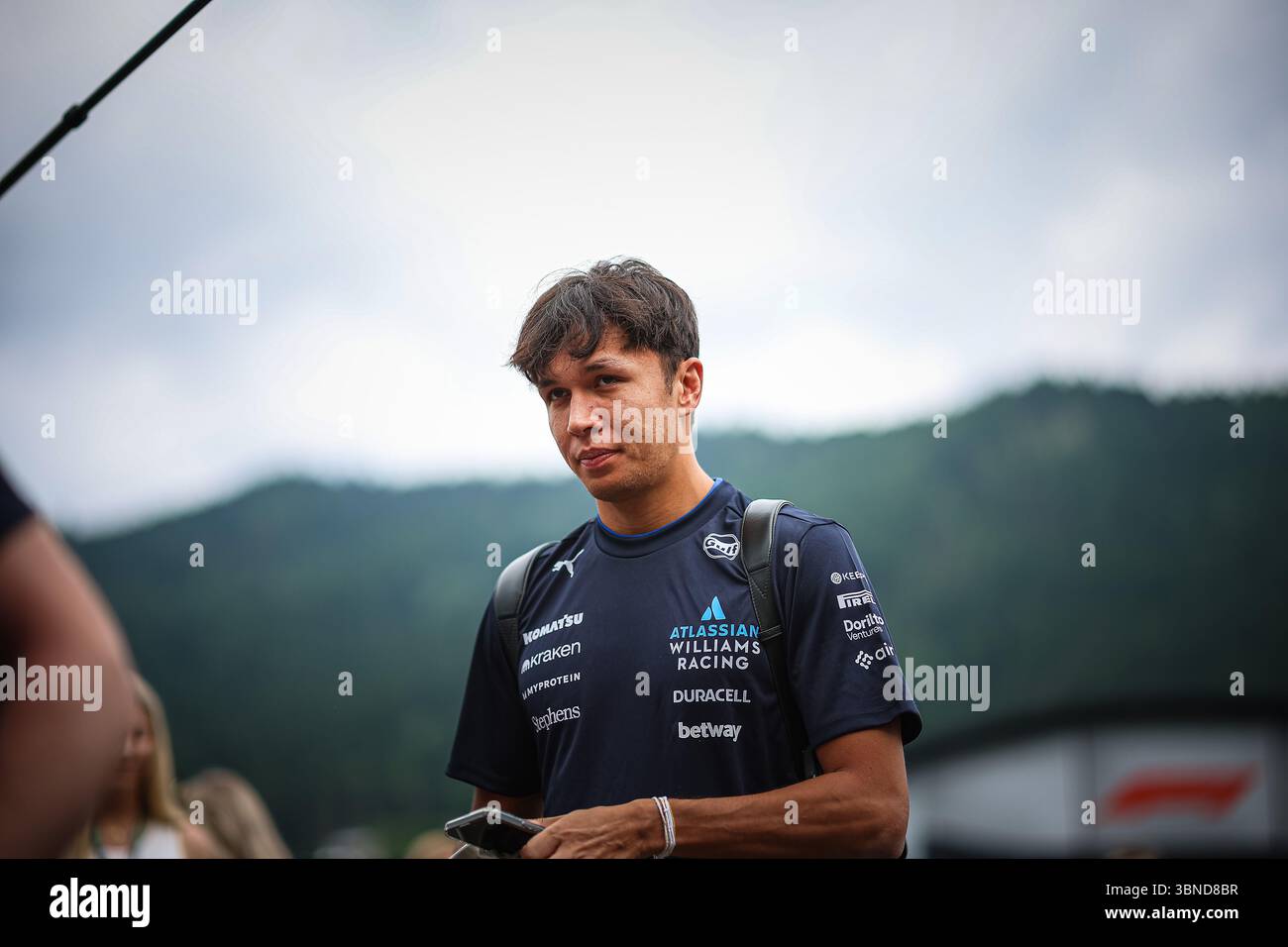 23 Alex Albon, (GRB) Williams Mercedes Fw47, during the Austrian GP ...