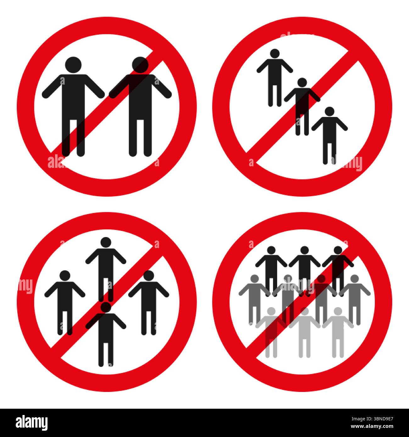 Sign warning people stay Cut Out Stock Images & Pictures - Alamy