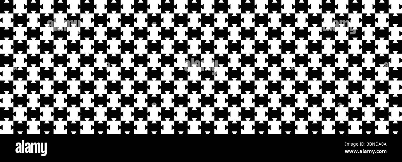horizontal black and white jigsaw puzzle for pattern and background ...