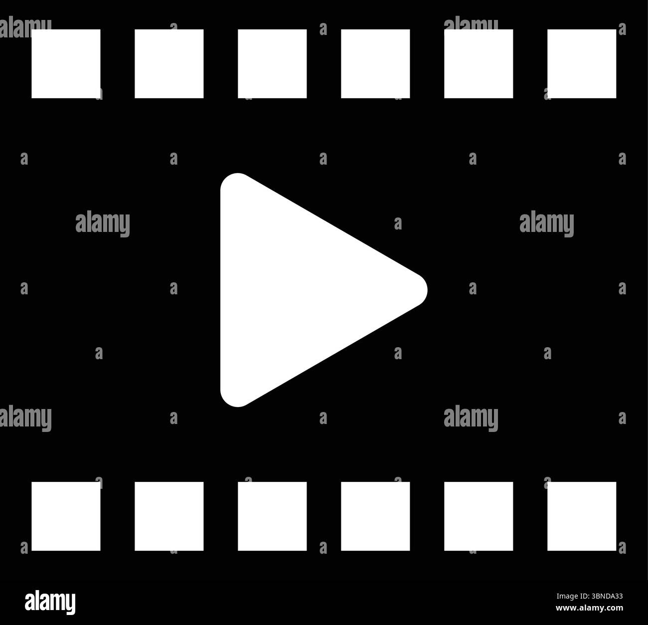 Logo on play button Black and White Stock Photos & Images - Alamy