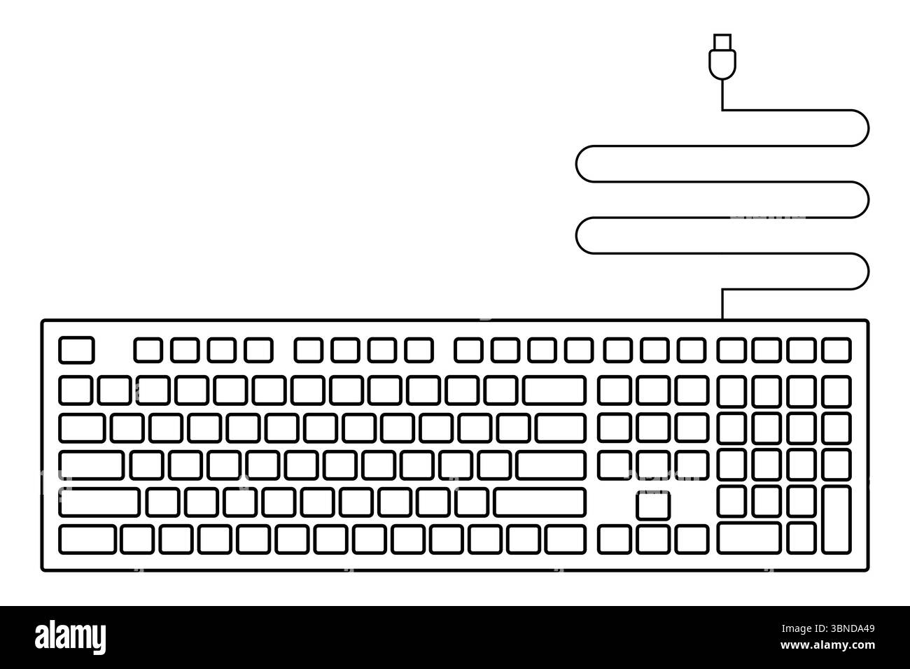 Computer gaming pc keyboard Cut Out Stock Images & Pictures - Alamy