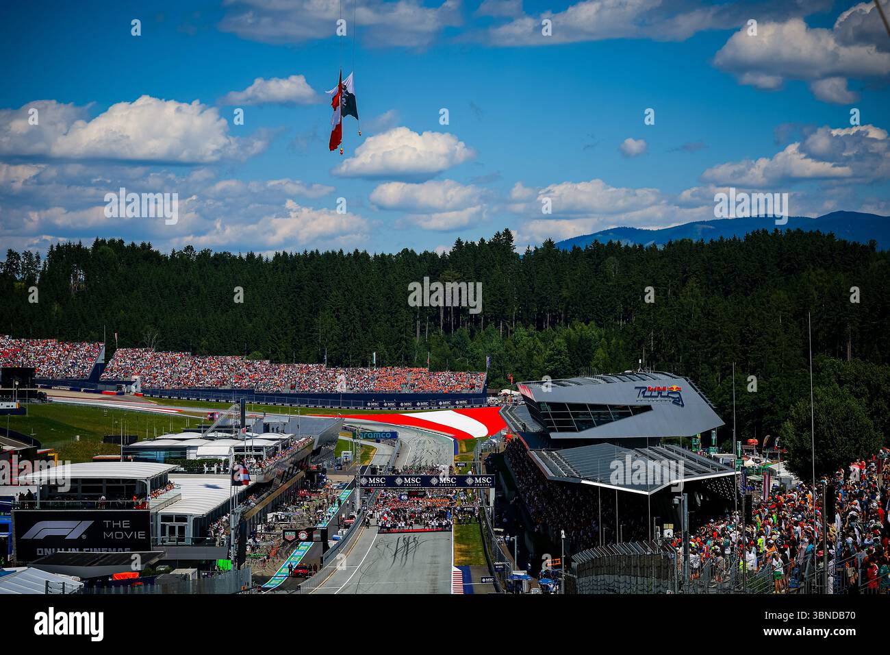 Starting Grid view, during the Austrian GP, Spielberg 26-29 June 2025, Red Bull Ring Formula 1 ...