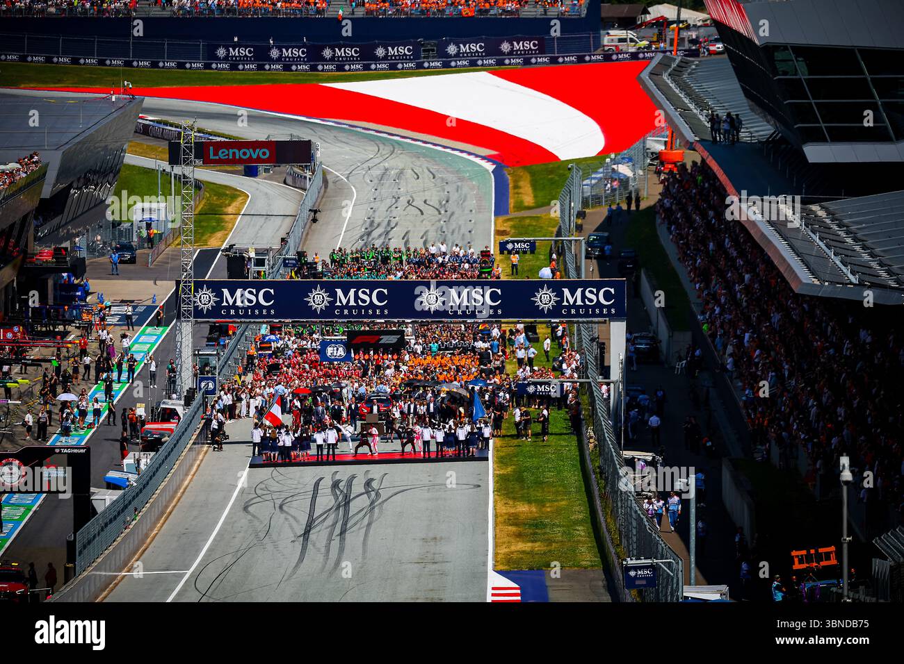Starting Grid view, during the Austrian GP, Spielberg 26-29 June 2025 ...