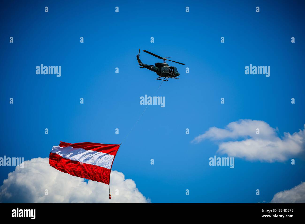 Austrian Flag, during the Austrian GP, Spielberg 26-29 June 2025, Red ...