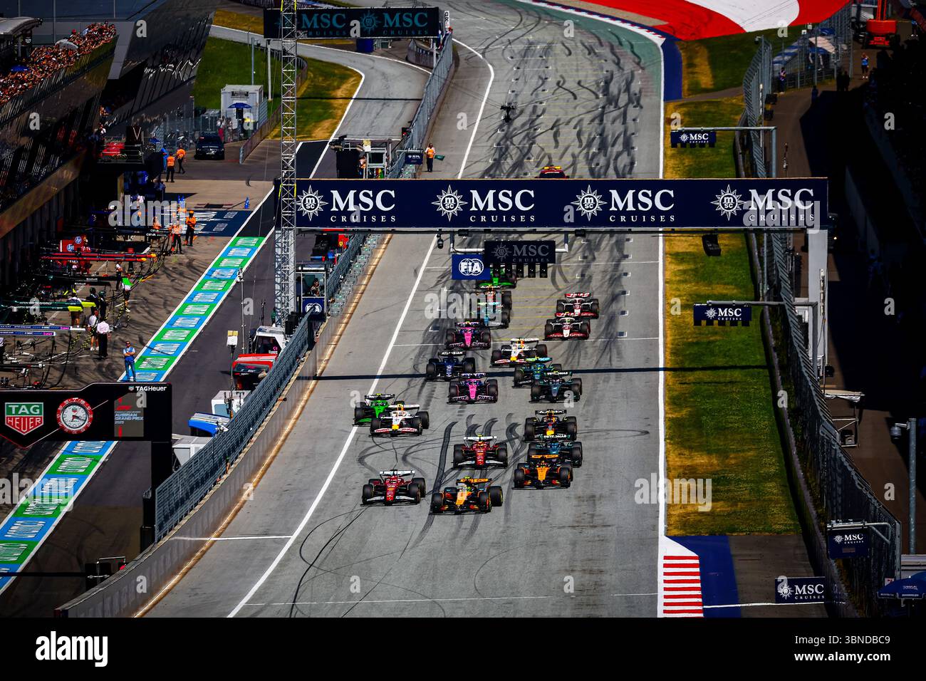 Start of the race, during the Austrian GP, Spielberg 26-29 June 2025 ...