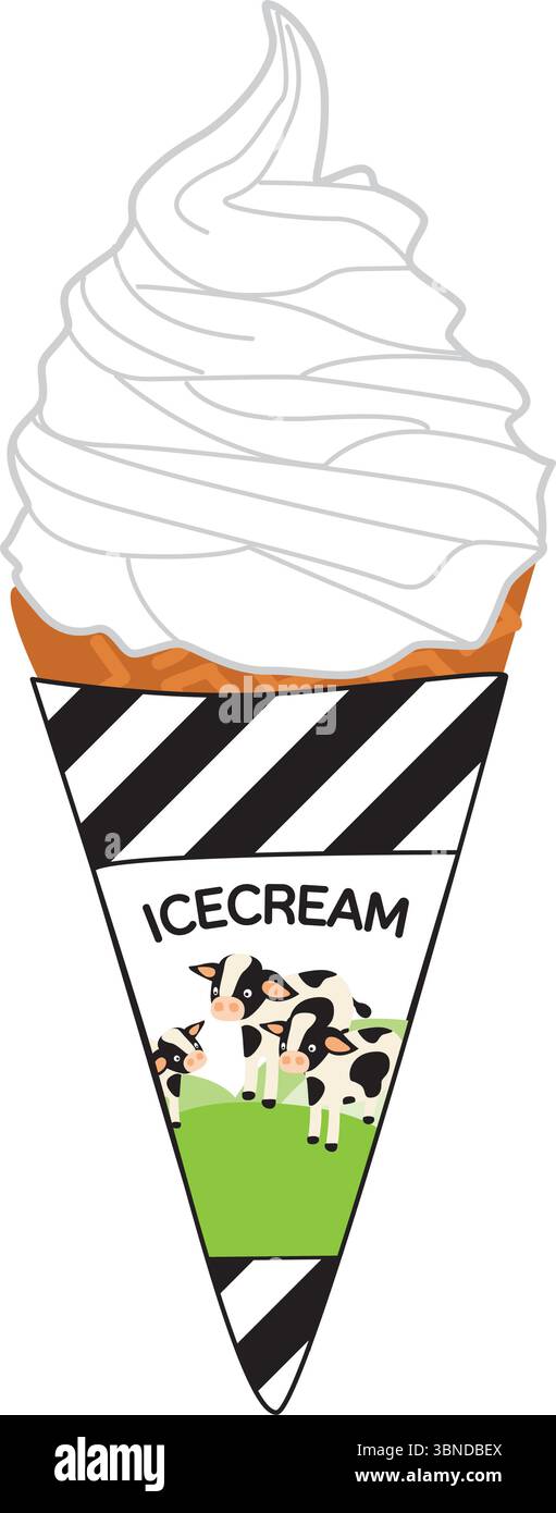 Soft serve graphic Stock Vector Images - Alamy