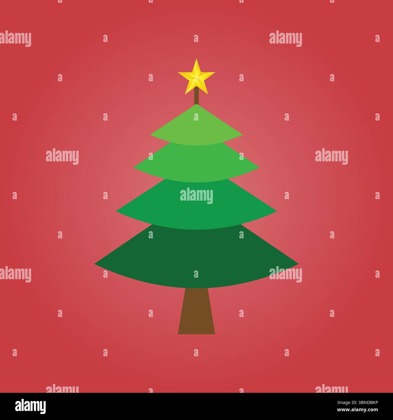 Beautiful green christmas tree Stock Vector Images - Alamy