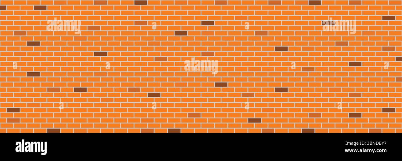 Orange brick house dark Stock Vector Images - Alamy