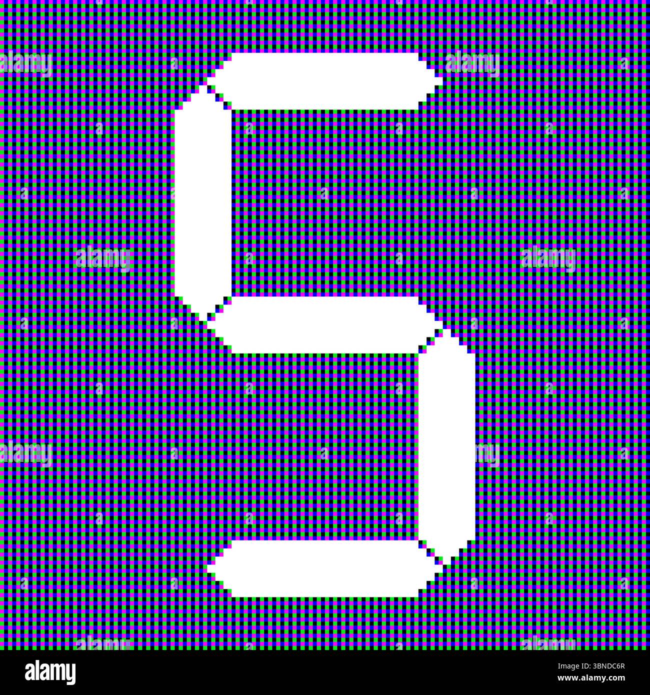 realistic digital LED screen with digital number five 5 for pattern and background Stock Vector ...