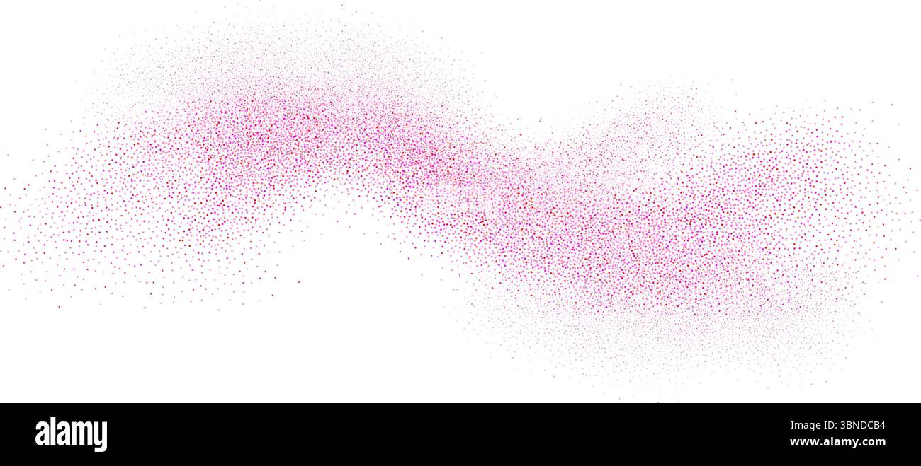 Abstract glittering particles with noise.Rose colored dust swirl in a ...