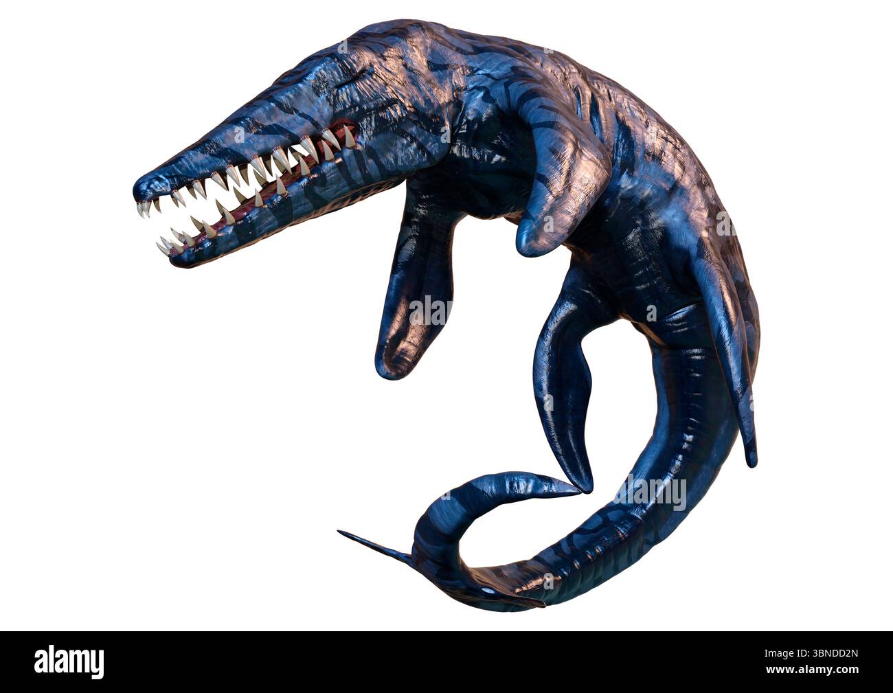3D rendering of a Mosasaurus, sea creature, prehistoric dinosaur ...