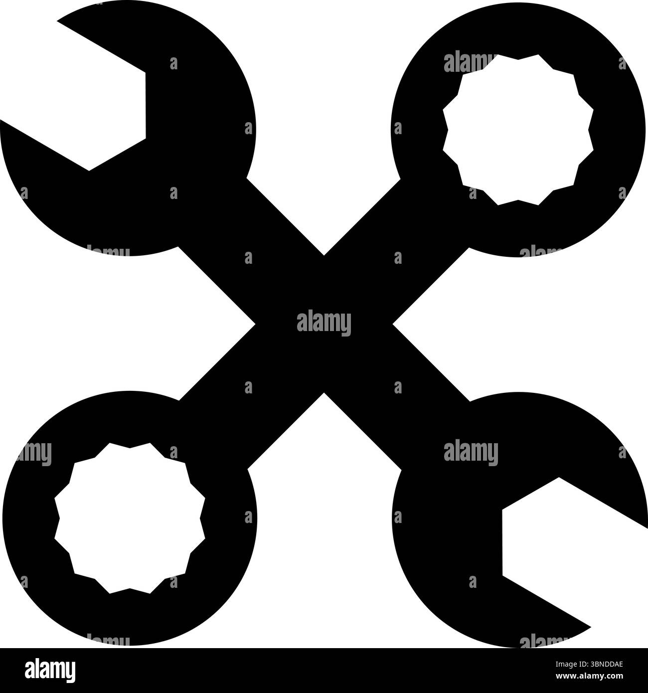 Worker screwdriver on white Stock Vector Images - Alamy