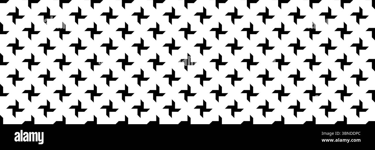 horizontal black seamless propeller design for pattern and background ...