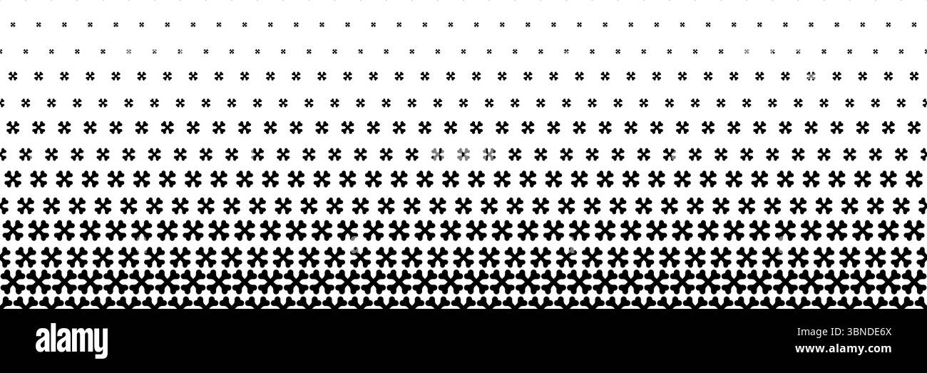 horizontal halftone of crossed black bone design for pattern and ...