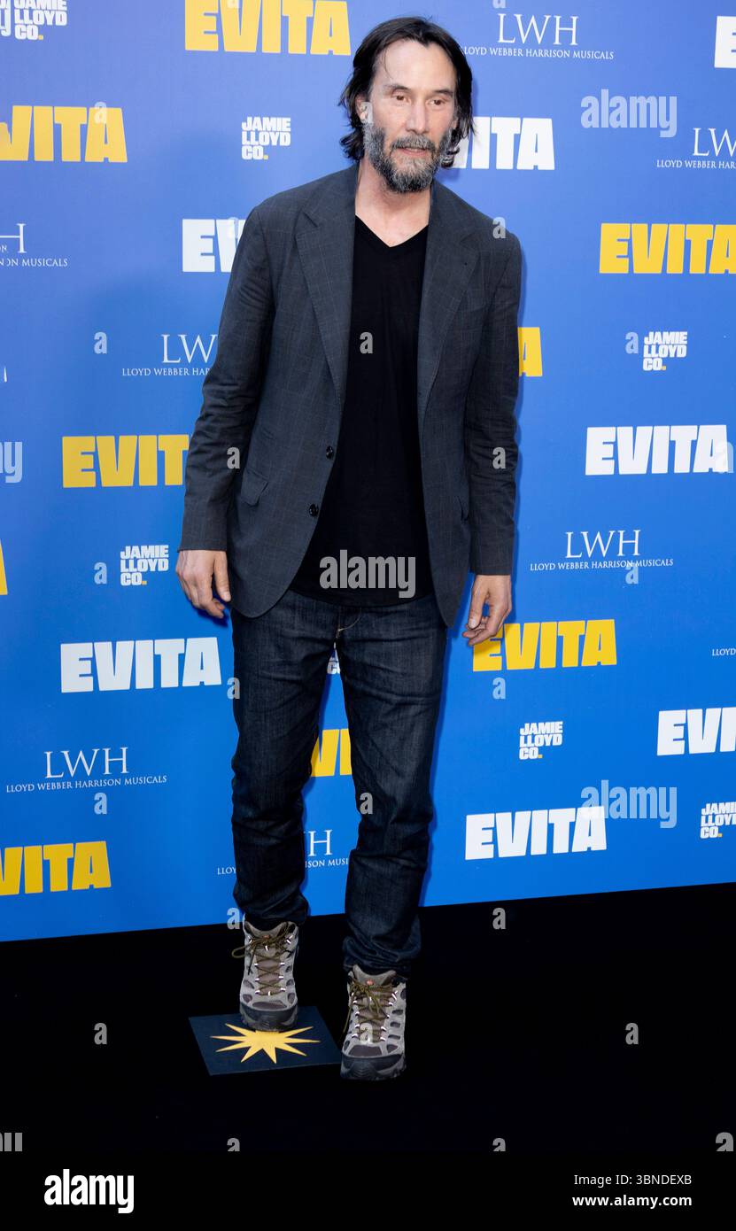 1 Jul 2025, London, England, UK - Keanu Reeves attending the Evita ...