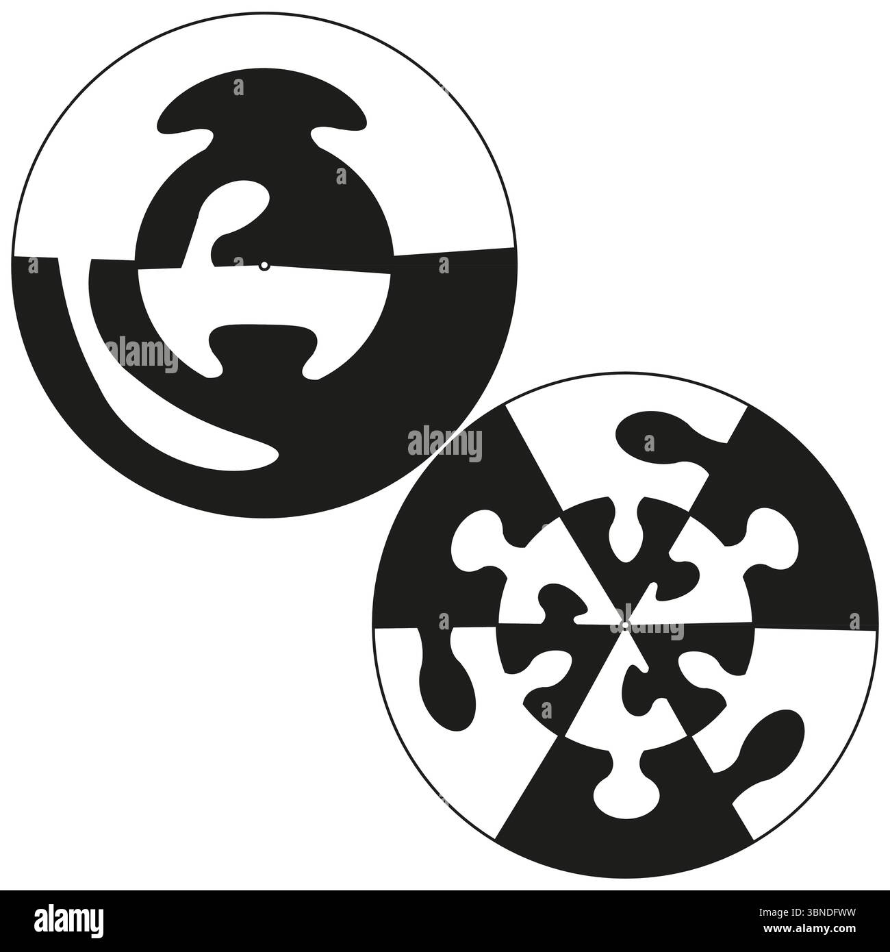 Interlocking curves Stock Vector Images - Alamy