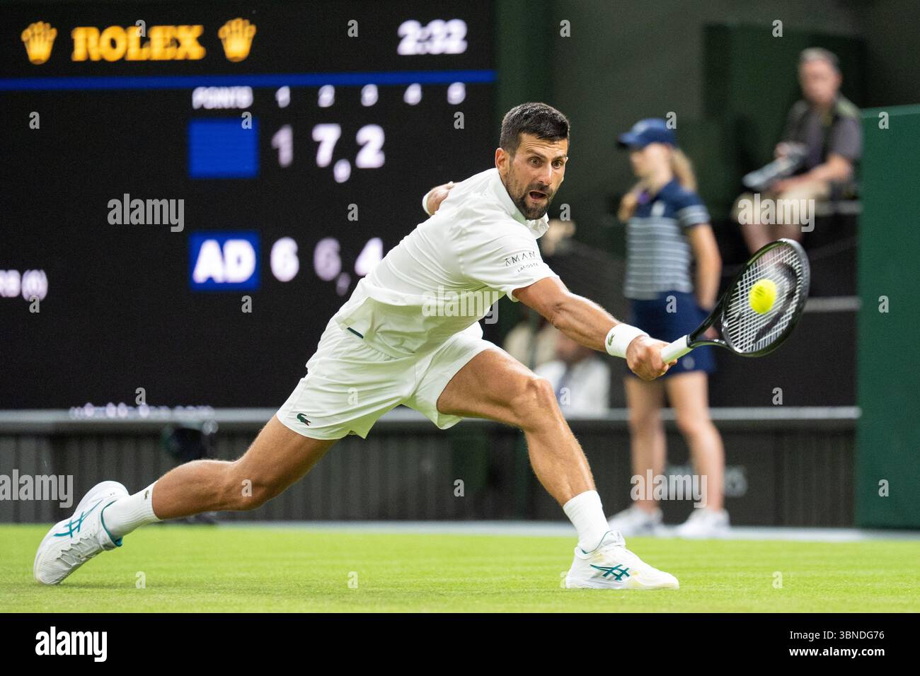 LONDON, ENGLAND - JULY 1: Novak Djokovic of Serbia during Wimbledon ...