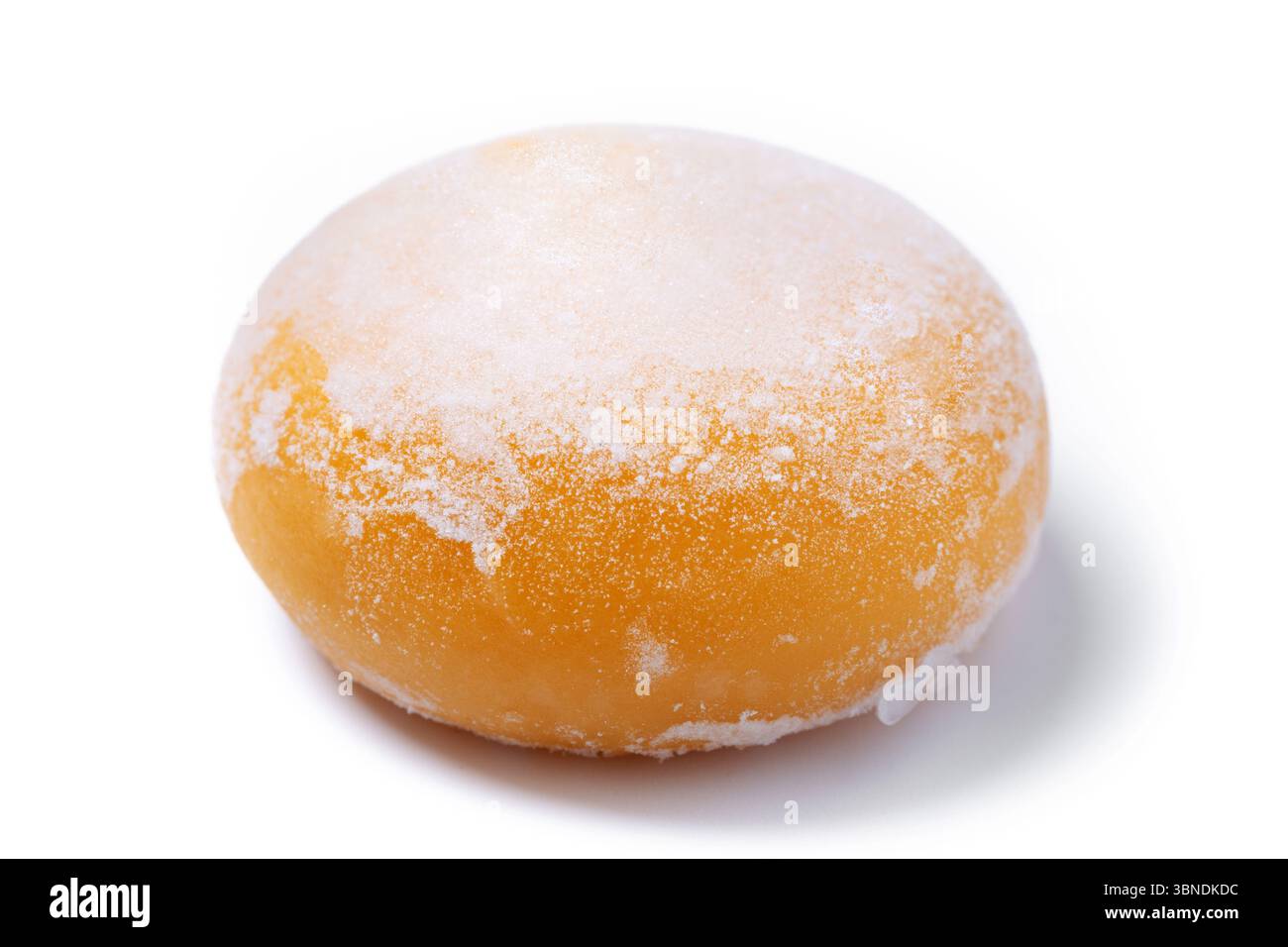 Japanese Mango ice cream mochi isolated on white background Stock Photo ...