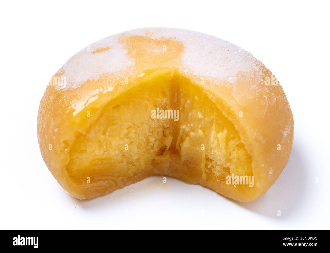 Japanese Mango ice cream mochi isolated on white background Stock Photo ...