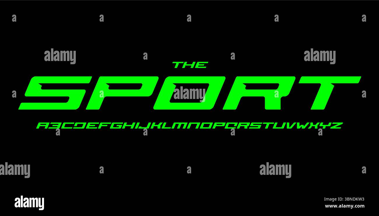 Racing tech font, sharp italic alphabet, cyber automotive letters, edgy ...