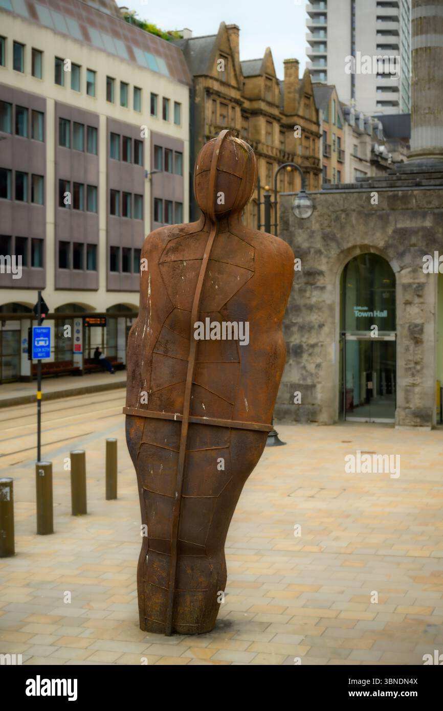 The Iron Man by Antony Gormley at Victoria Square, Birmingham, England ...