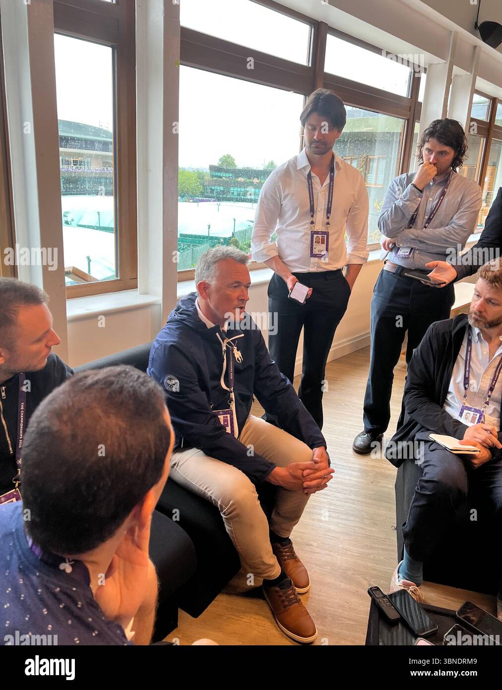 Neil Stubley, head of courts and horticulture at the All England Club ...